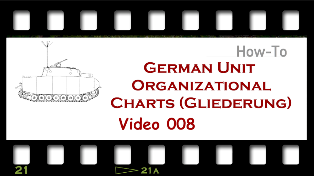 German Unit Organizational Diagrams (Gliederung) - Sturmpanzer.com